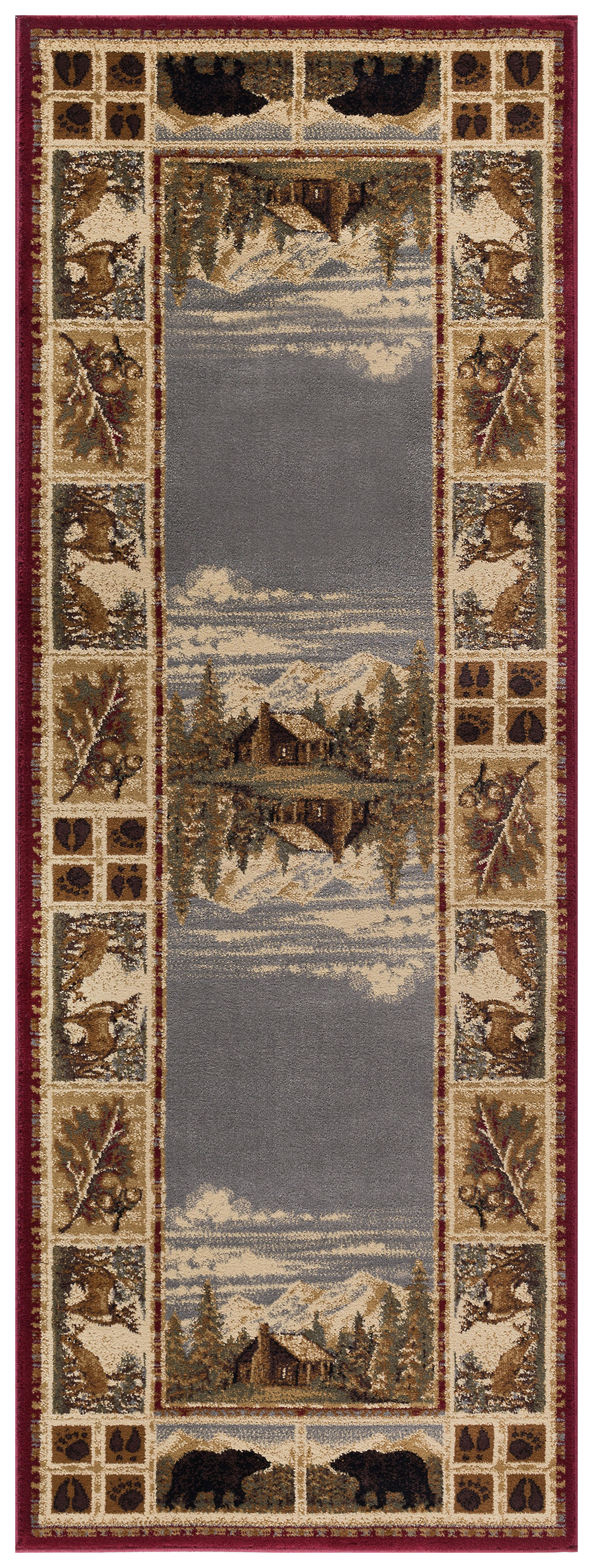 Tayse Rugs Lakeside Retreat Novelty Lodge Area Rug | Cabela's